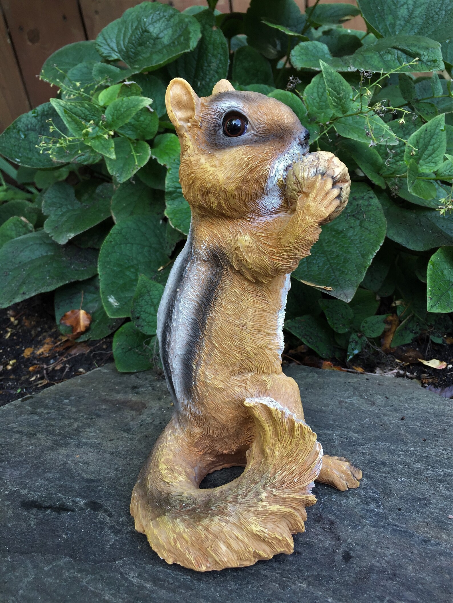 Chipmunk Standing With Nut Figurine Garden Statue Resin Yard - Etsy Canada