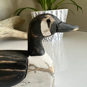 Wood Canada Goose Figurine / Cottage Decor/ 11 Inches Wide/ Ornament ...