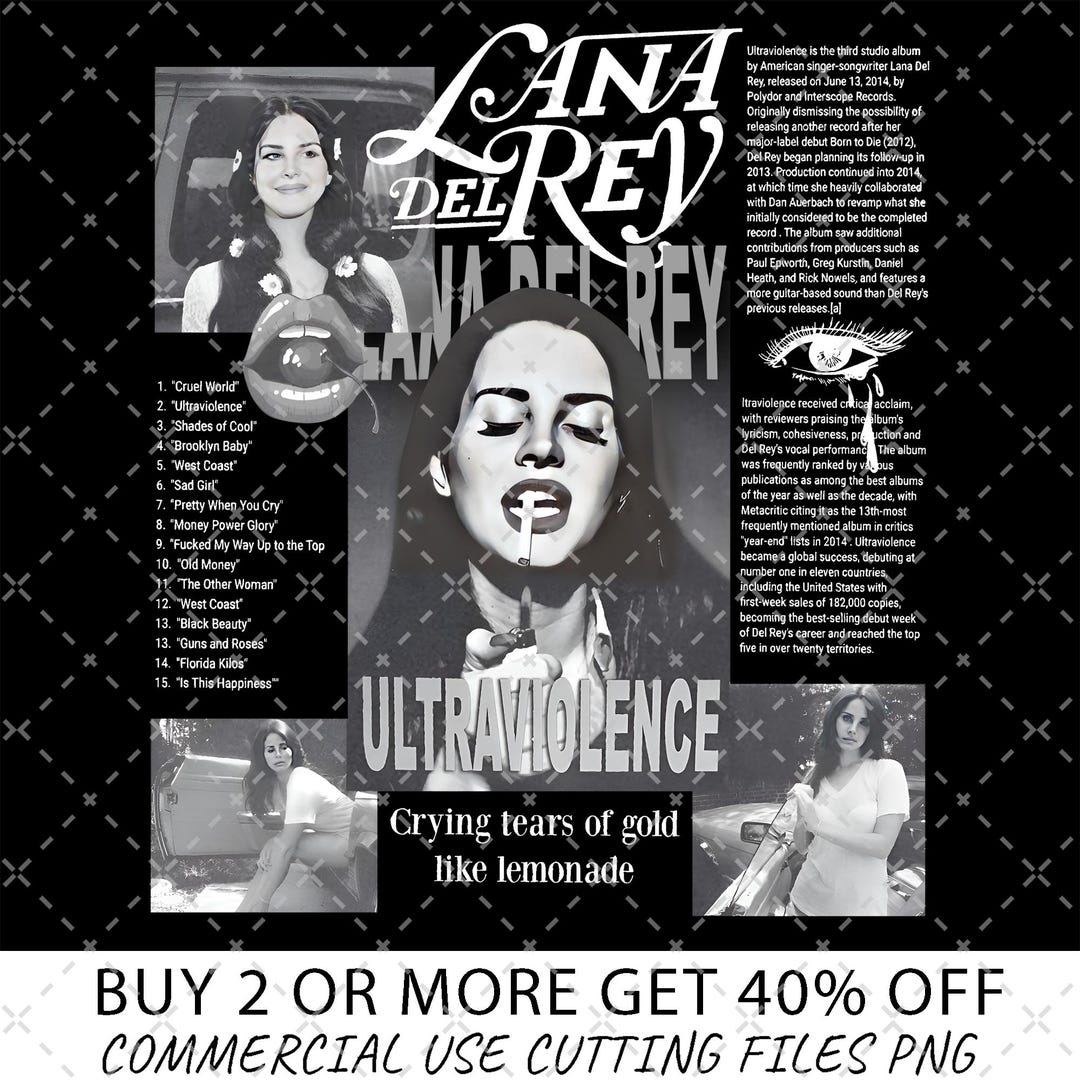 Lana Del Rey Png, Lana Del Rey Vintage Style, Lana Del Rey Merch, Lana ...