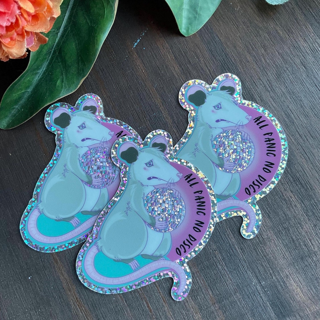 All PANIC NO DISCO Sticker, Possum Sticker, Virginia Possum Sticker ...