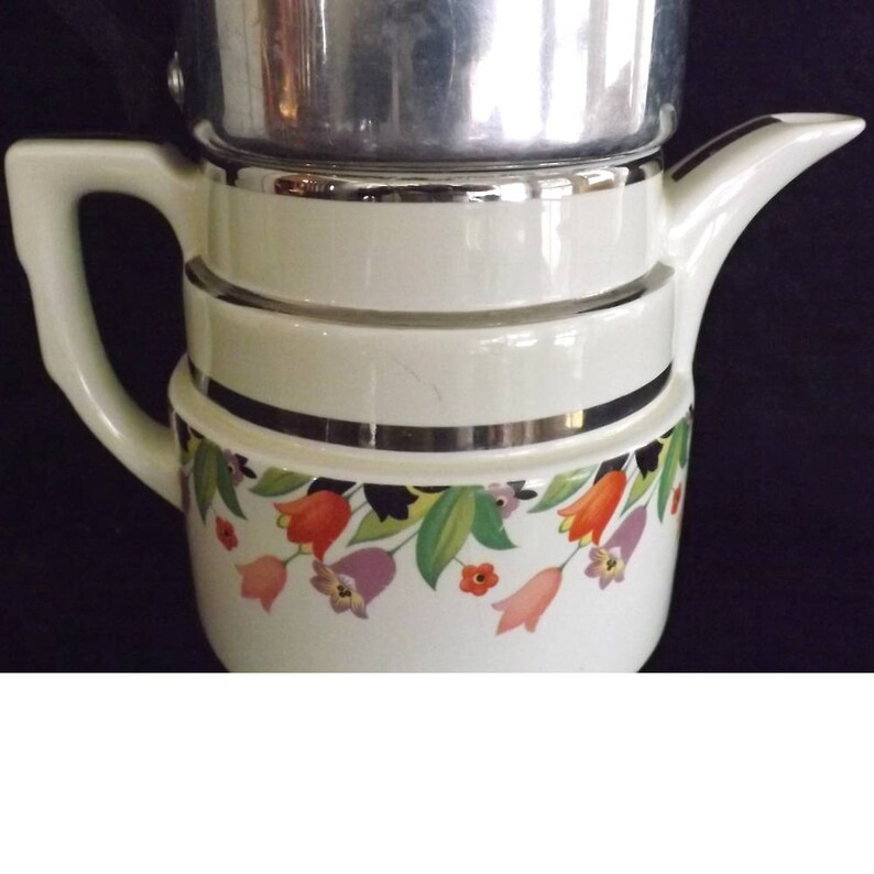 Hall China Crocus Pattern Ceramic Drip-o-lator Complete Coffee | Etsy