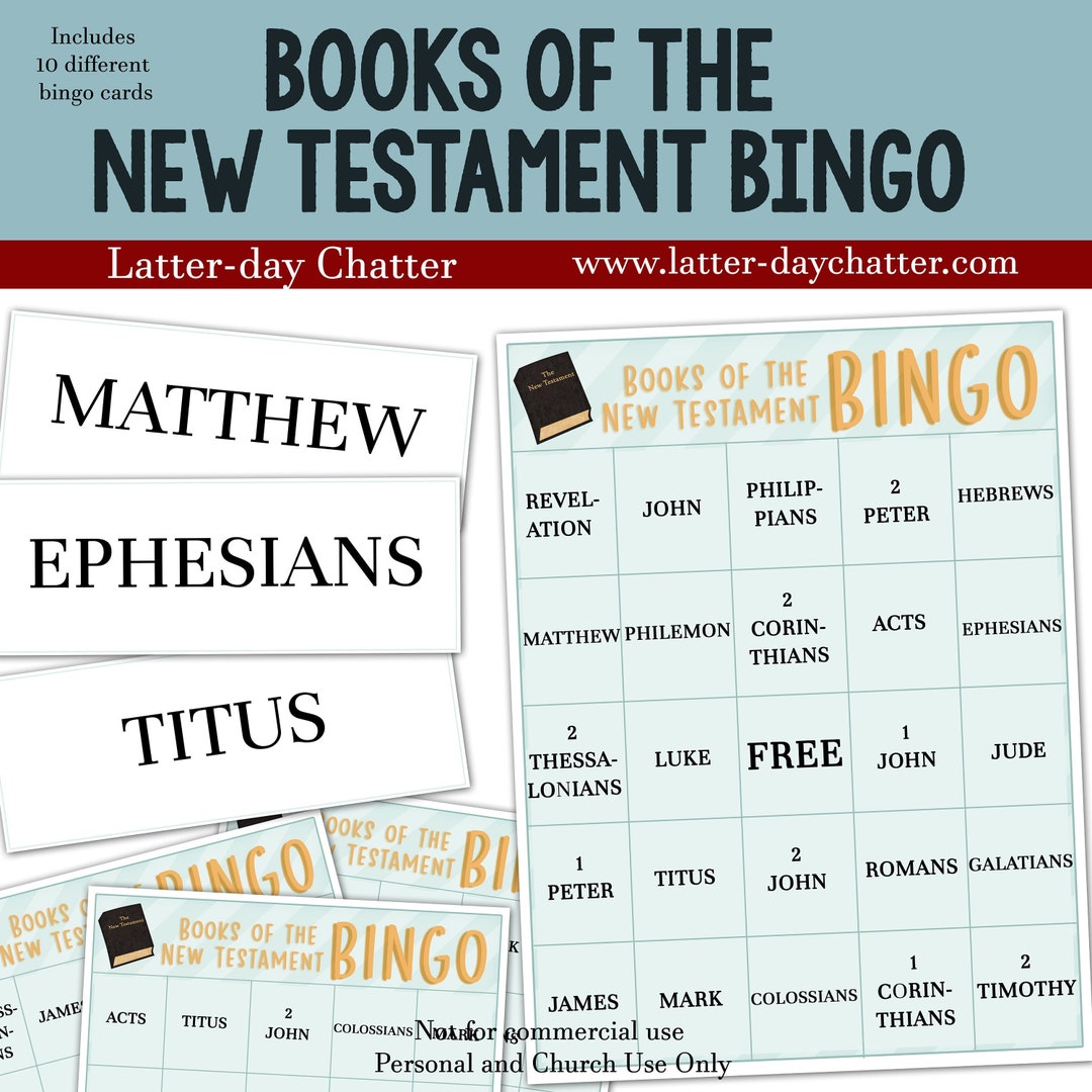 Books of the New Testament Bingo - Etsy