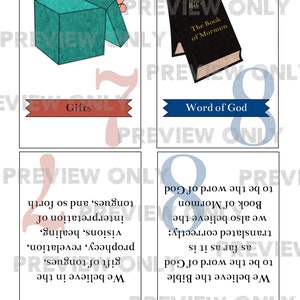 Articles of Faith Flashcards - Etsy