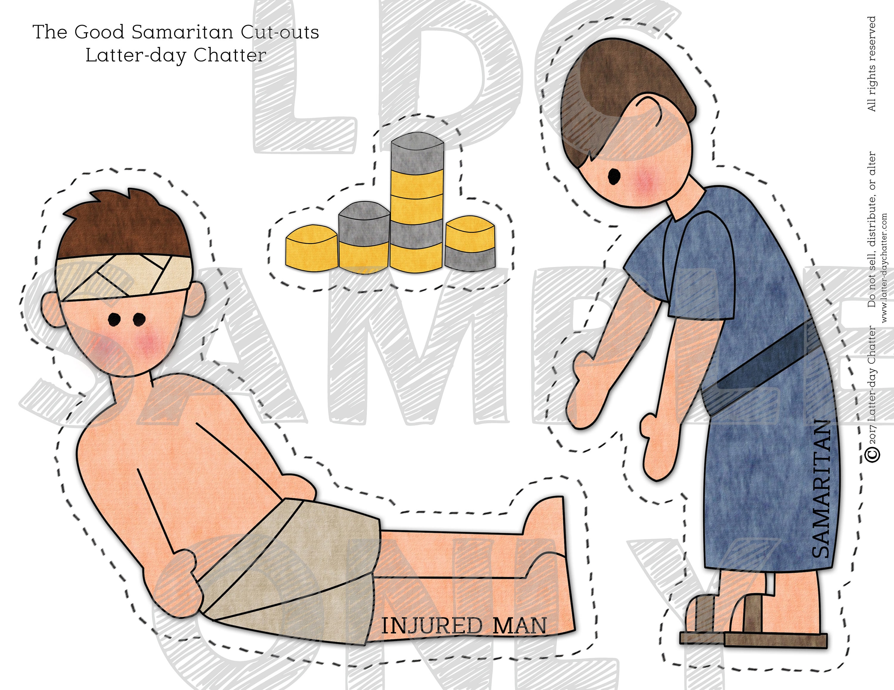 The Good Samaritan Jumbo Cut-outs - Etsy