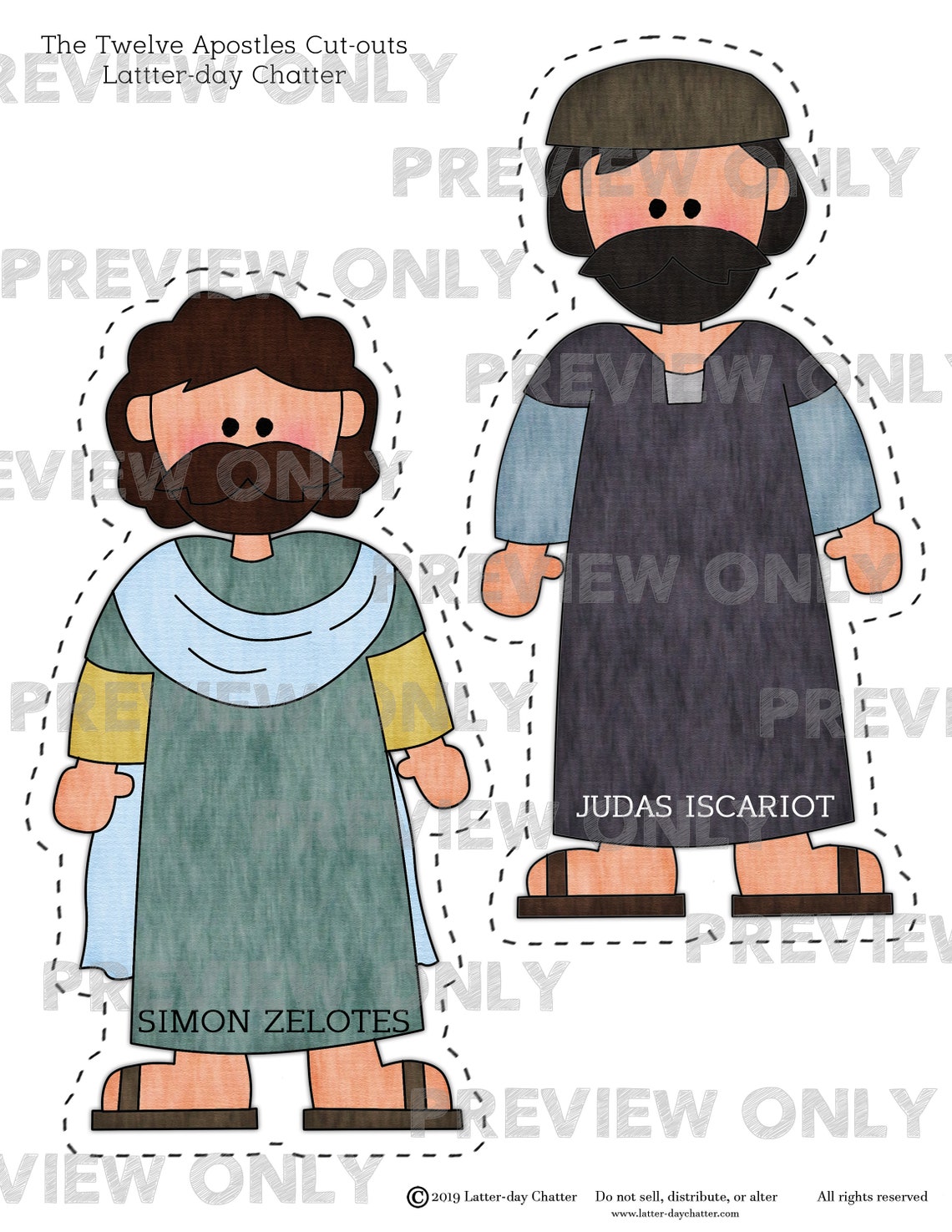 The Twelve Apostles Cut-outs - Etsy