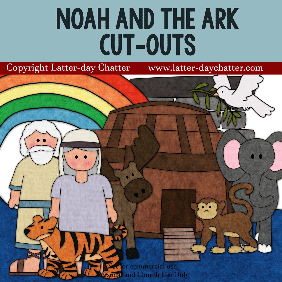Noah and the Ark Cut-outs - Etsy