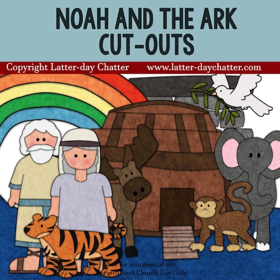 Noah and the Ark Cut-outs - Etsy