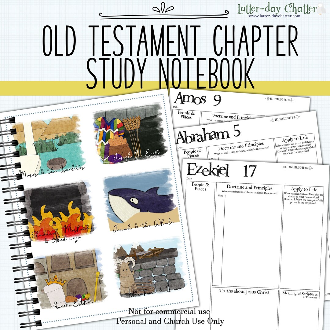 NEW: Old Testament Chapter Study Notebook - Etsy