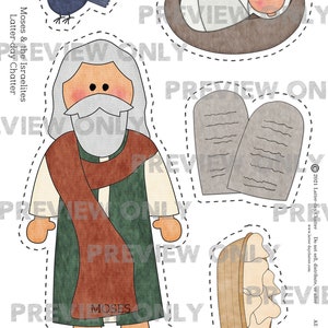 NEW: Moses & the Israelites Cut-outs - Etsy