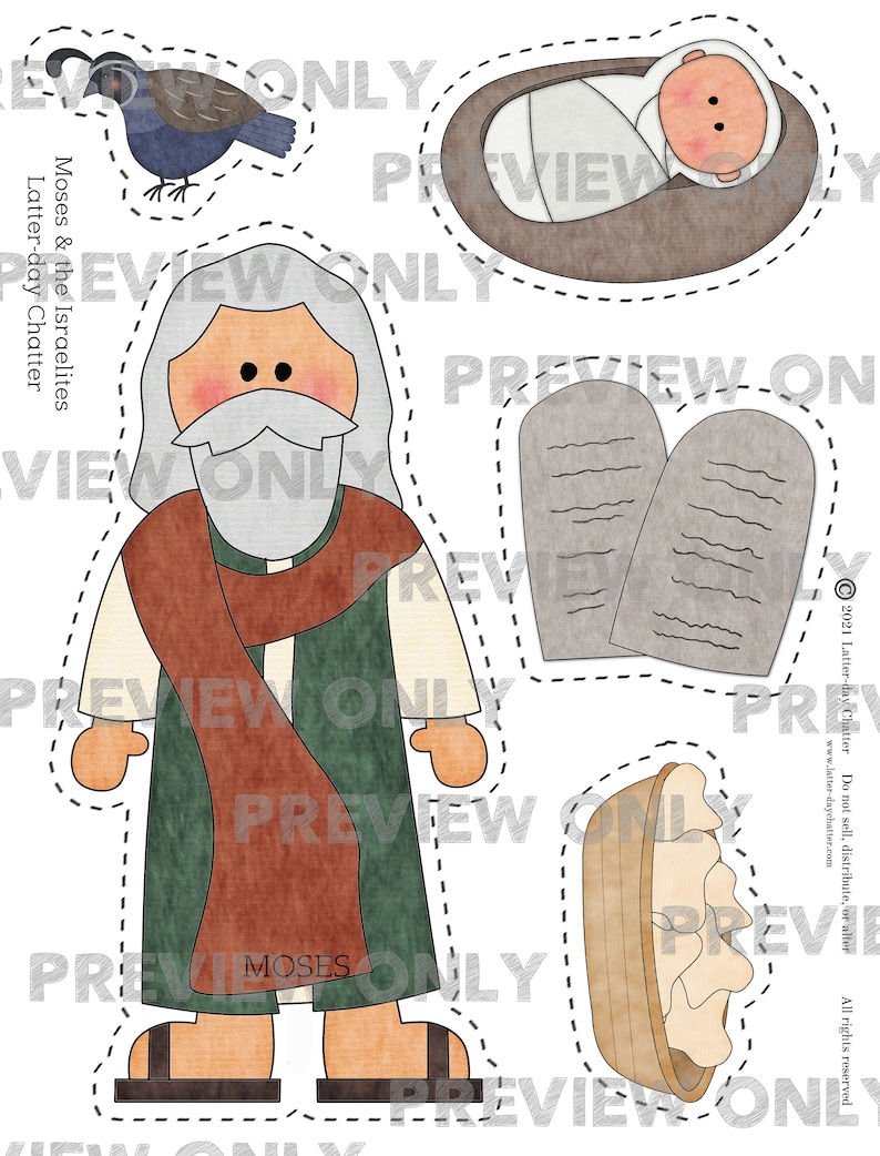 NEW: Moses & the Israelites Cut-outs - Etsy