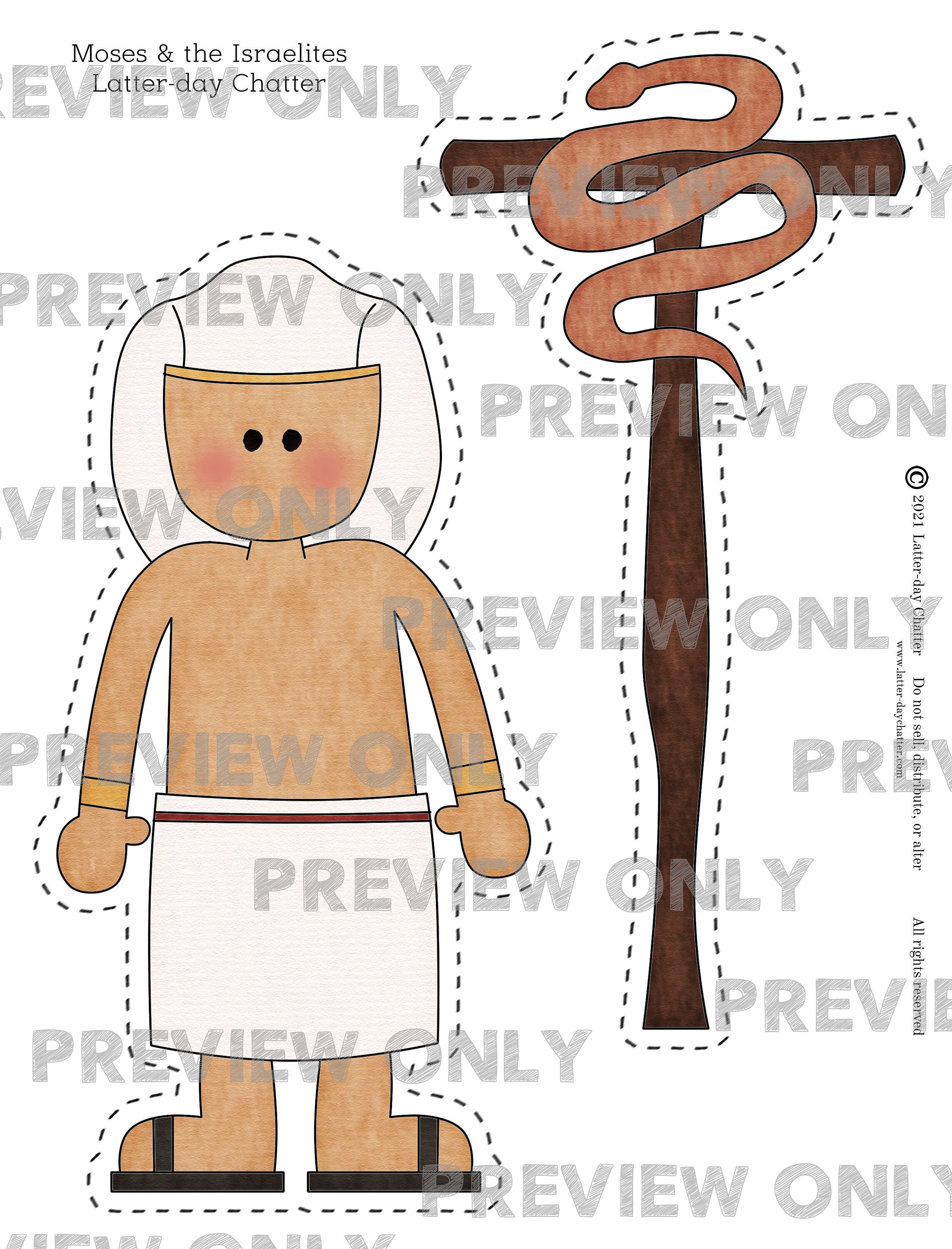 NEW: Moses & the Israelites Cut-outs - Etsy