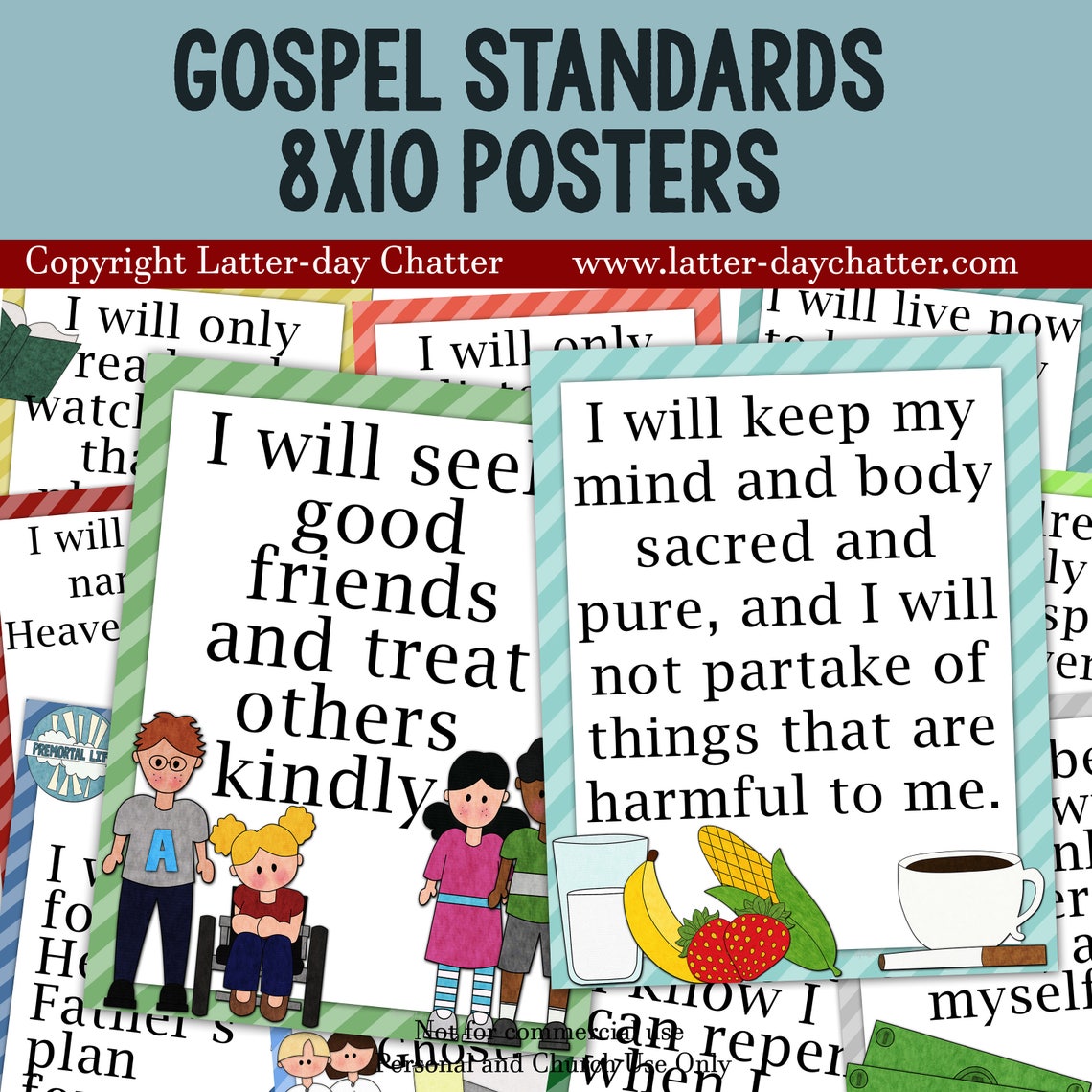Gospel Standards Posters 8x10 - Etsy