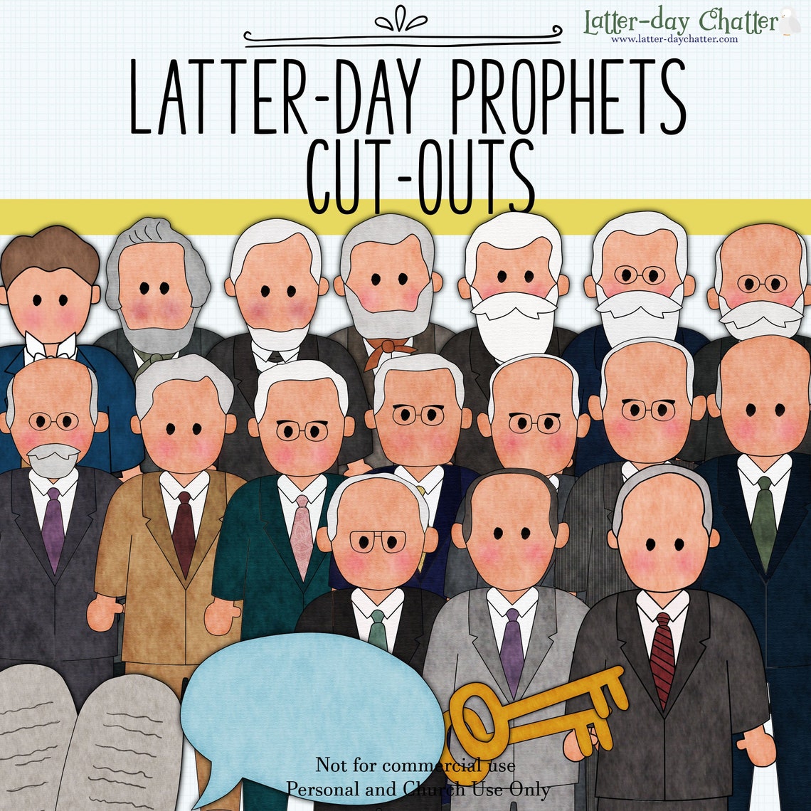 NEW: Latter-day Prophets Cut-outs - Etsy