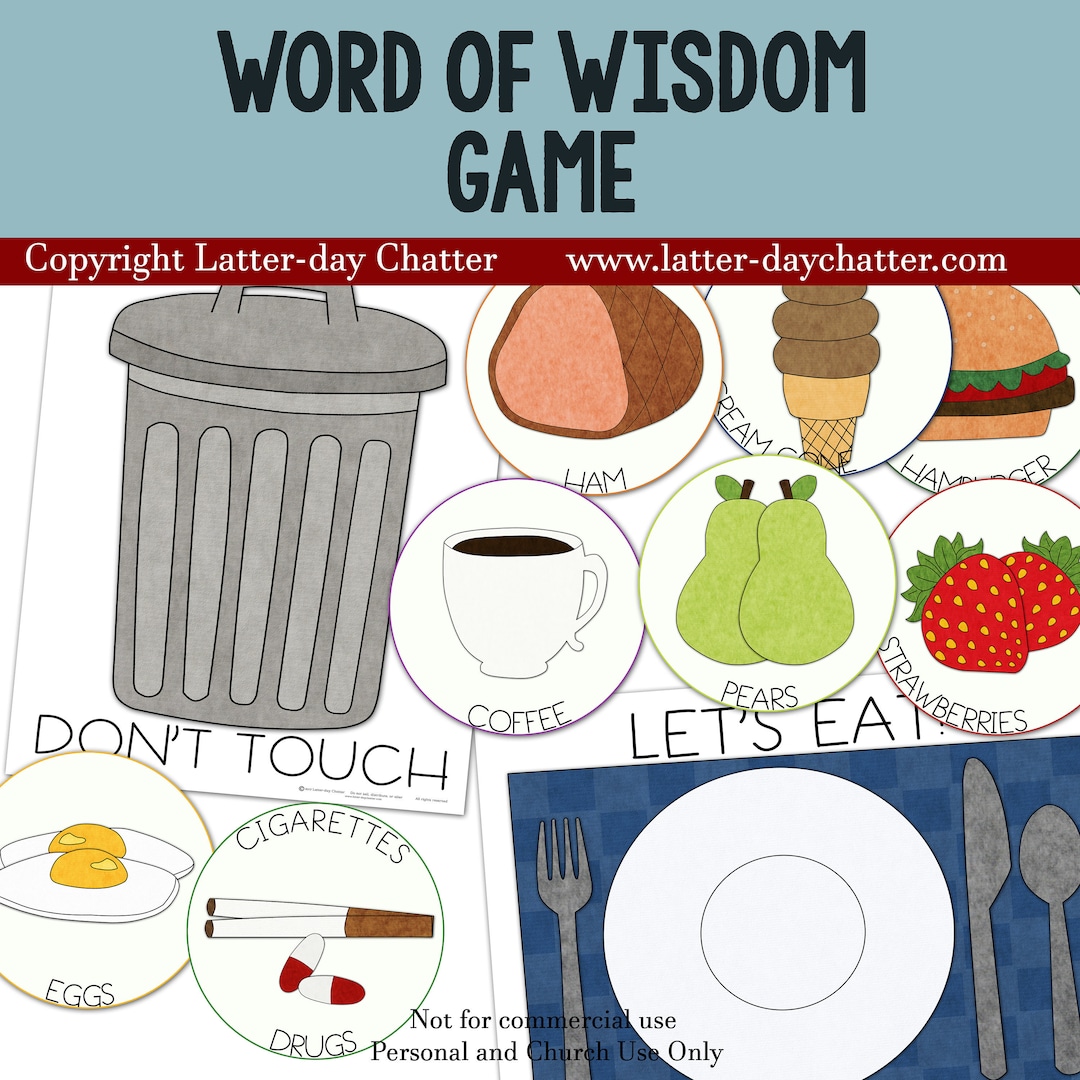 Word of Wisdom Game - Etsy