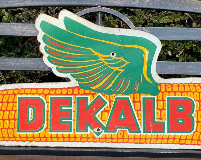 Vintage 1940s-1950s Masonite Dekalb Sign Original Arlie Pearce Marked ...
