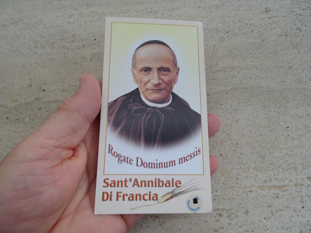 Religious Catholic Card Shrine Reliquary Relic of the Cloth of Blessed ...