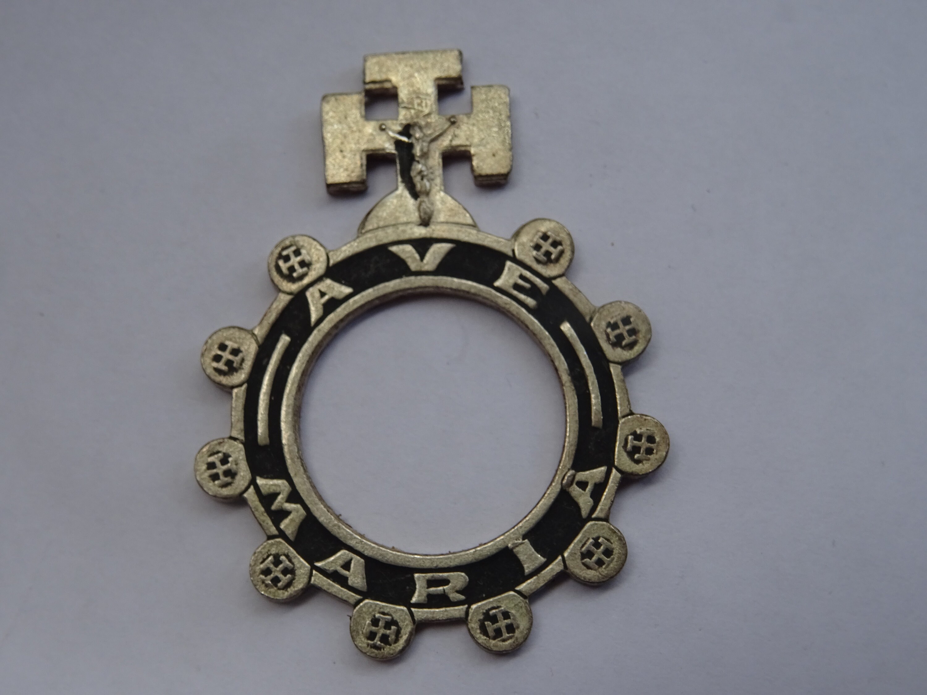 Religious French Finger Chaplet Decade Rosary Ring Pocket Dizainier ...