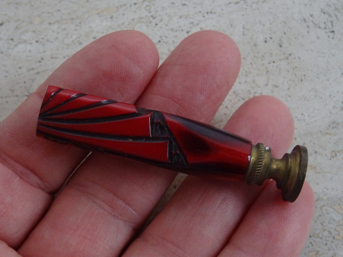 Antique French Copper Bakelite Sealing Wax Stamp Seal Brand. ( 2 ) - Etsy