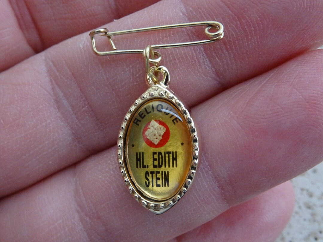 Rare Religious Catholic Shrine Reliquary Medal Pendant With Relic of ...