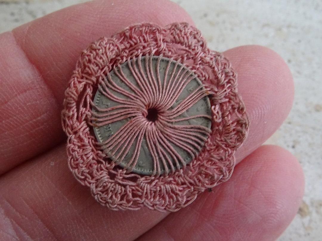 Religious Antique Broidered Relic Shrine Medallion Medal Pendant Token ...