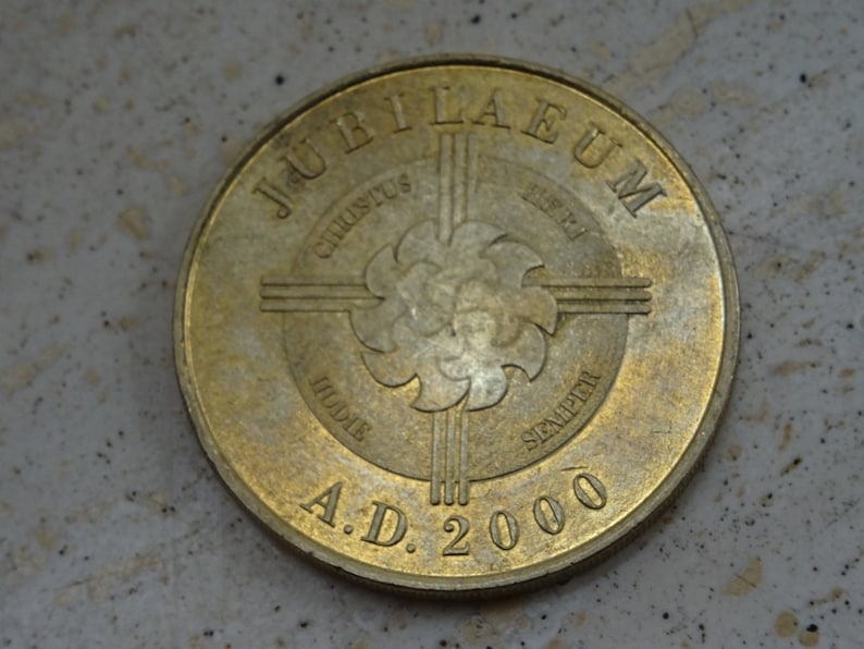 Religious Copper Medal Token of Holy Virgin Mary Our Lady and - Etsy