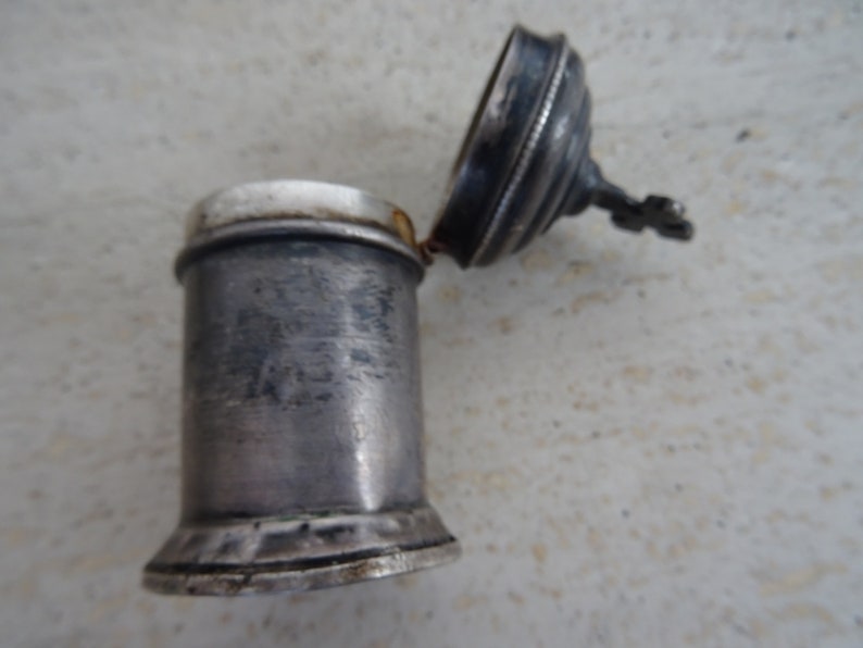 Religious Antique French Silver MARKED Chrismatorium Holder Shrine ...