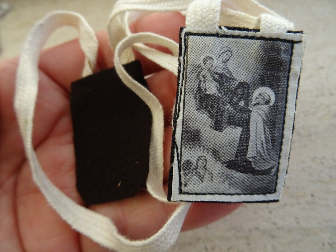 Religious Antique Catholic Scapular Reliquary Relic Shrine Cards ...