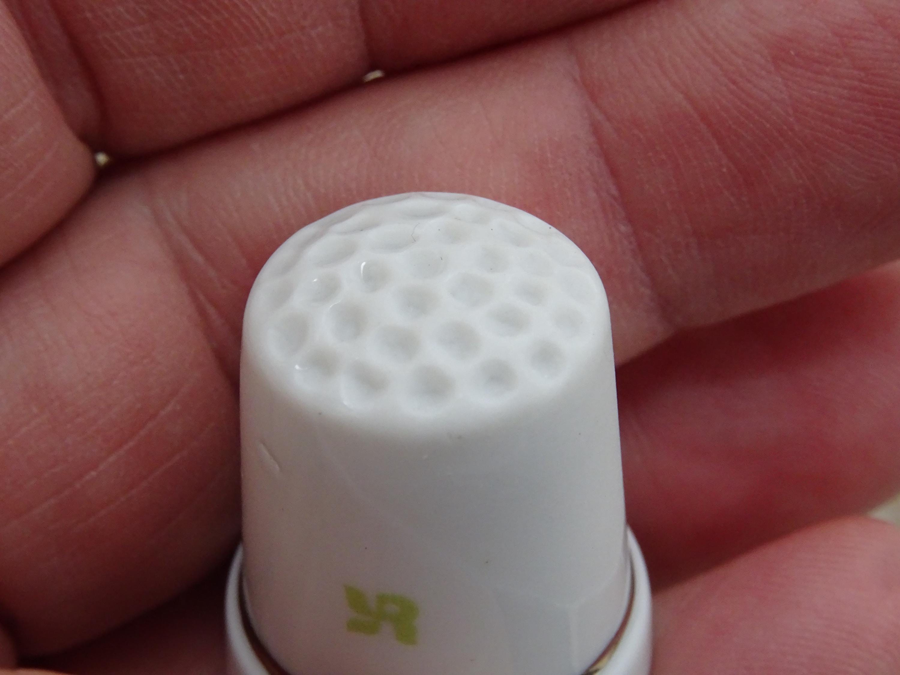 Vintage French Porcelainen Thimble Thimbleful With Flowers. ( C 16 ) - Etsy