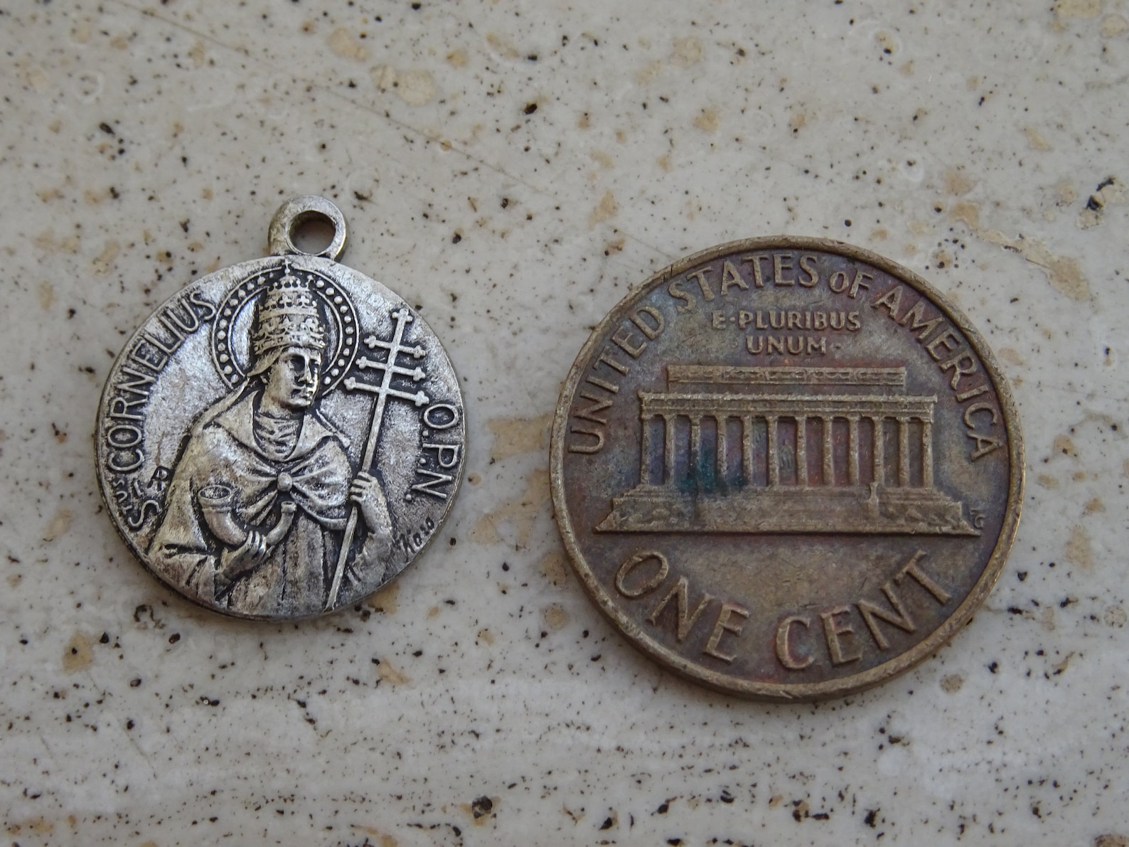 Religious Antique Silvered Catholic Medal Pendant Medaillon - Etsy