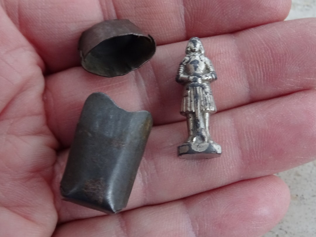 Religious Antique French WO I Catholic Ledden Pocket Shrine Chapel ...