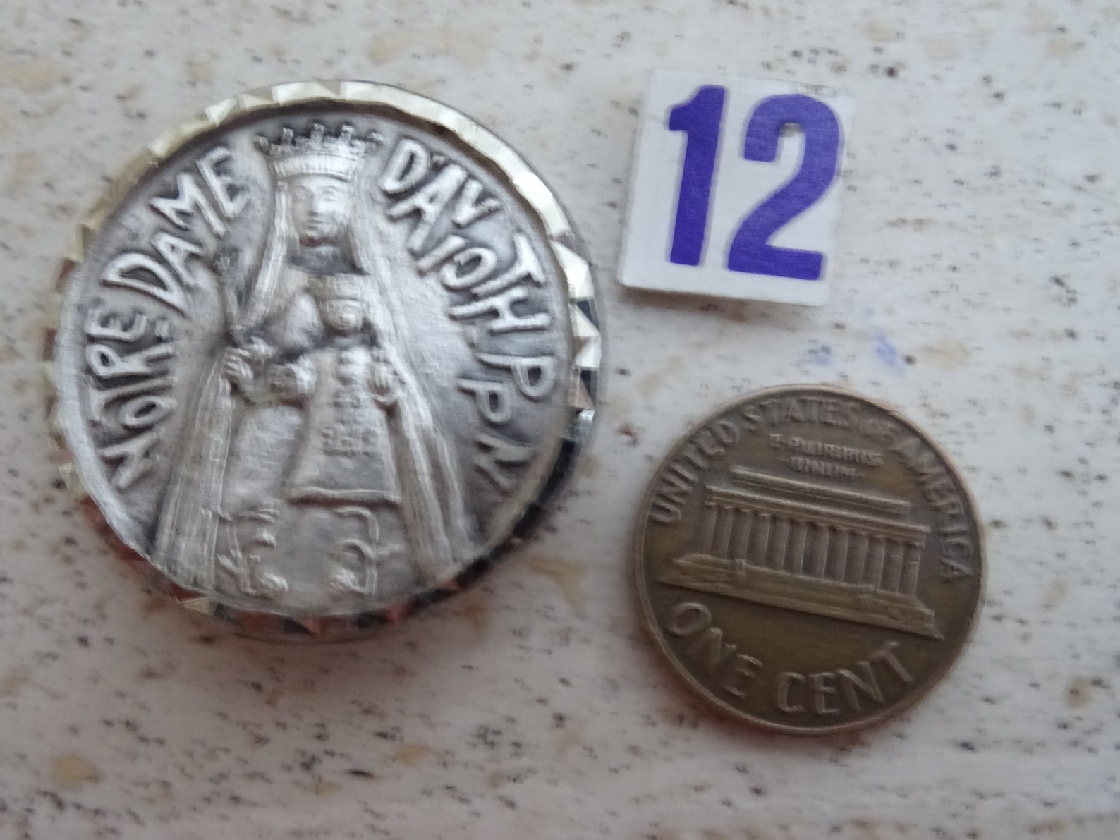 Religious Silvered Catholic Magnet of Holy Virgin Mary Our - Etsy