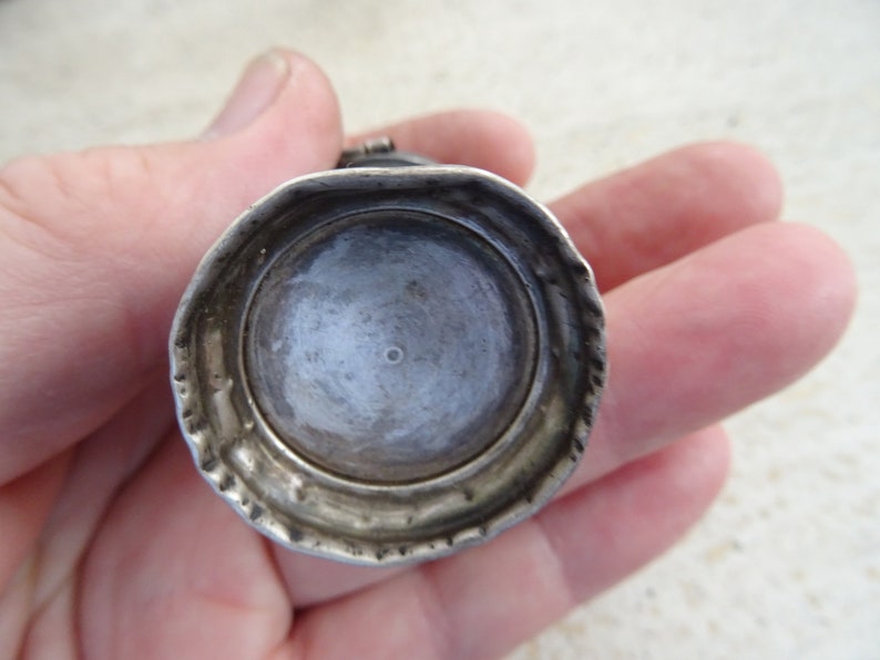 Religious Antique French Silver MARKED Chrismatorium Holder Shrine ...