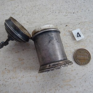 Religious Antique French Silver MARKED Chrismatorium Holder Shrine ...