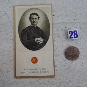 Religious Antique Catholic Shrine Card With Reliquary Relic of Saint ...