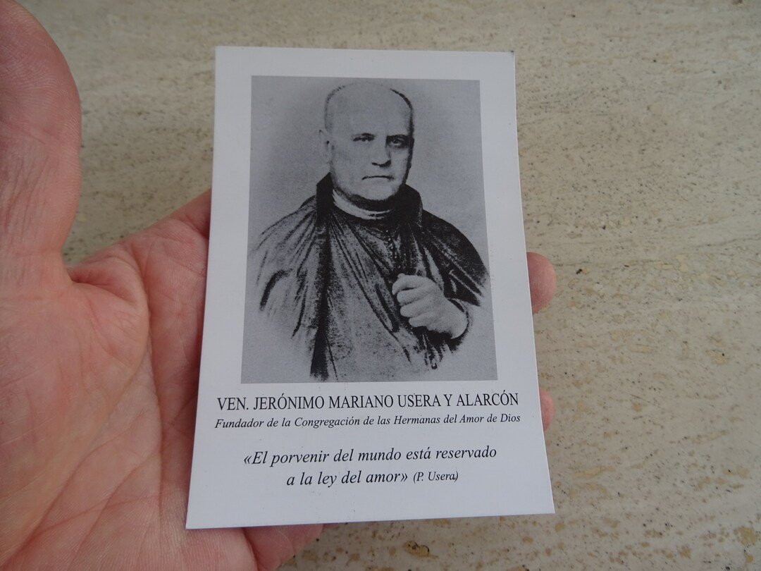Religious Catholic Card of Saint Jeronimo Mariano Usera Y Alarcón. Z 14 ...