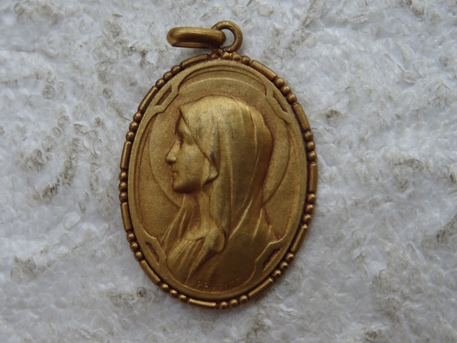 Religious Antique French Gothic Vermeil Gold Plated Medal - Etsy