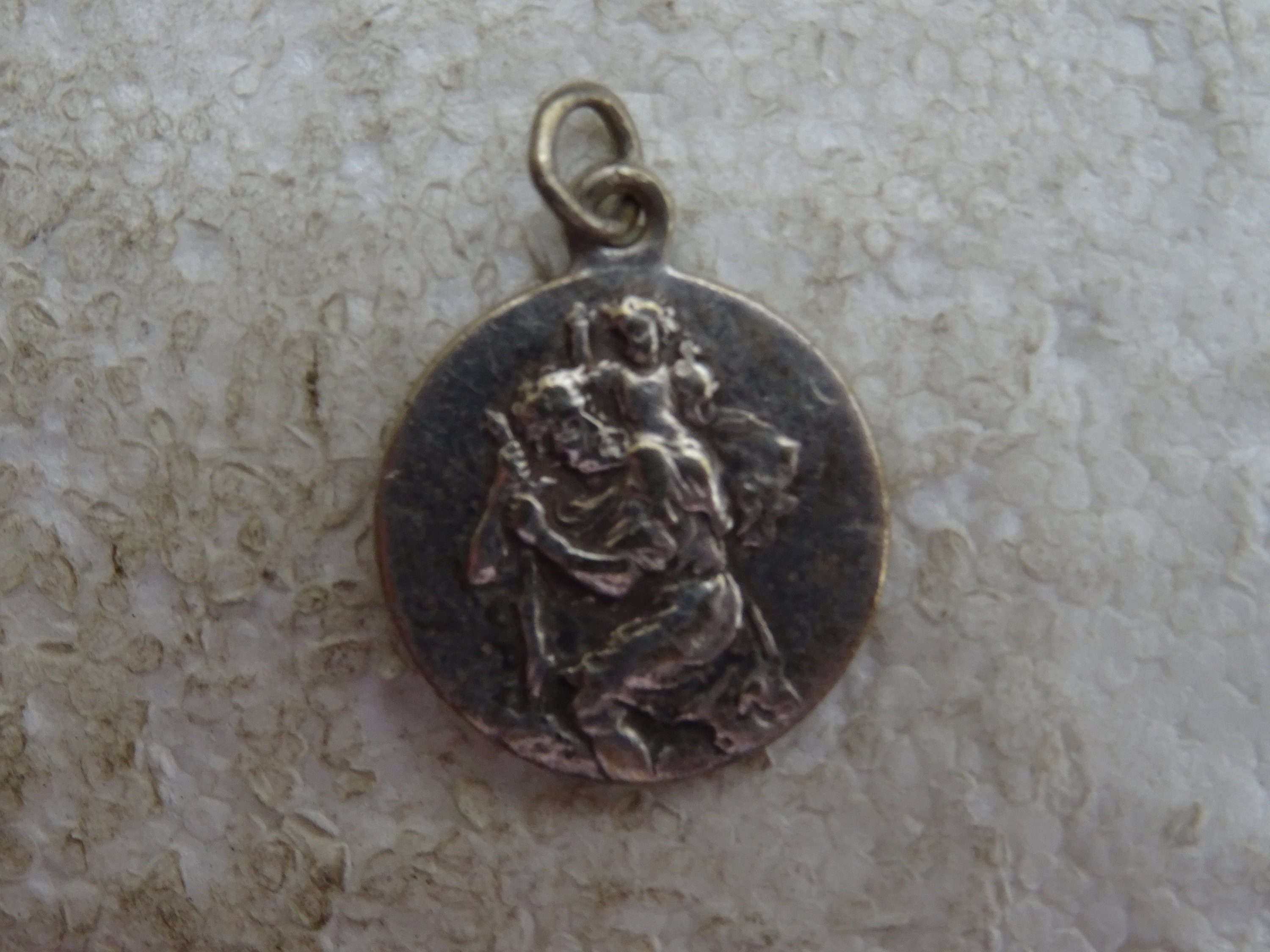 Religious Antique French Silver ( MARKED ) Catholic Medal Pendant Holy ...