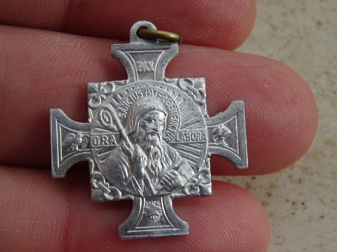 Religious Aluminium Catholic Medal Pendant Medallion Charm Cross ...