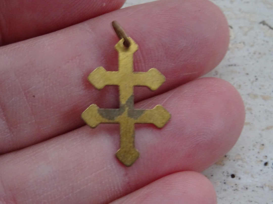 Religious Antique French Catholic Christian Copper Lotharian Cross ...