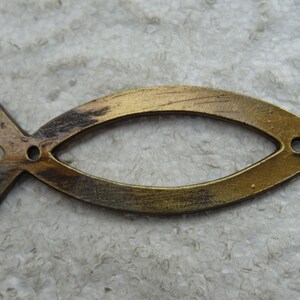 Vintage Copper Plaque Medal Pendant Charm Medallion of a Fish a Symbol ...