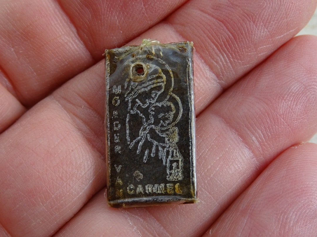 Religious Antique Catholic Scapular Reliquary Relic Shrine Cards ...