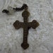 Religious Antique French Silver Plated Catholic Crucifix Pendant Cross ...