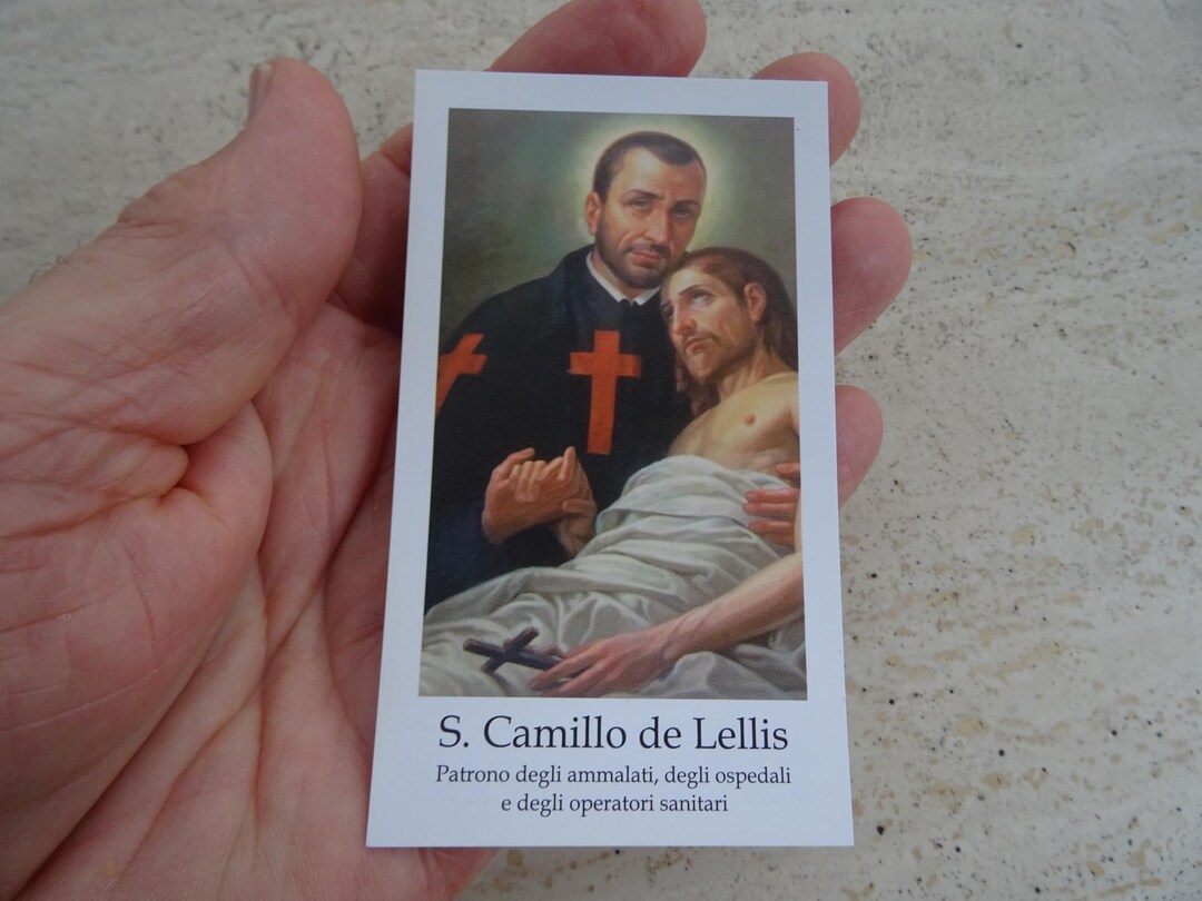 Religious Catholic Card With Saint Camille Camillo De Lellis. ( T 11 ...