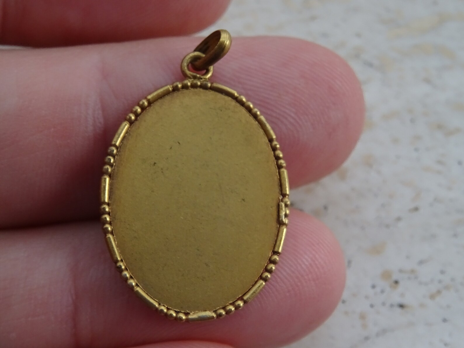 Religious Antique French Gothic Vermeil Gold Plated Medal Pendant ...