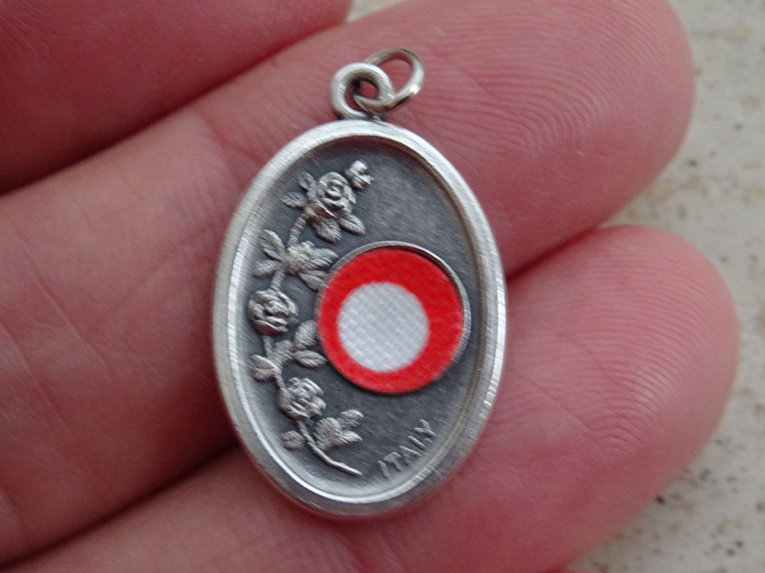 Religious Catholic Silver Plated Shrine Medal Pendant Charm Medallion ...