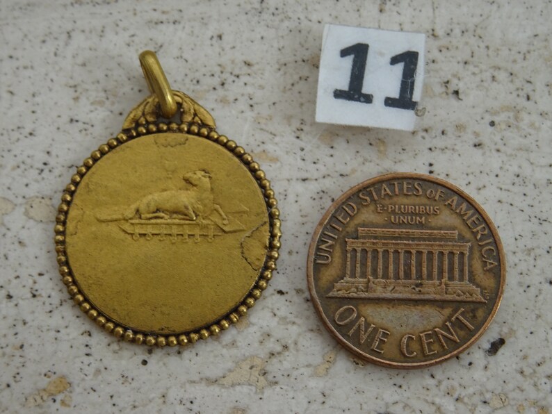 Religious Antique French Catholic Agnus Dei Vermeil Gold | Etsy