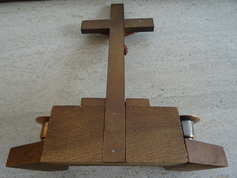 Religious Catholic French Wooden Holy Water Font Stoup With - Etsy