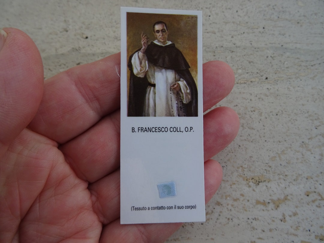Religious Catholic Card Shrine Reliquary With Relic of the Cloth of ...