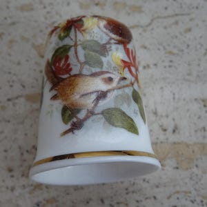 Vintage French Porcelainen Thimble Thimbleful With a Bird. ( H 1 ) - Etsy