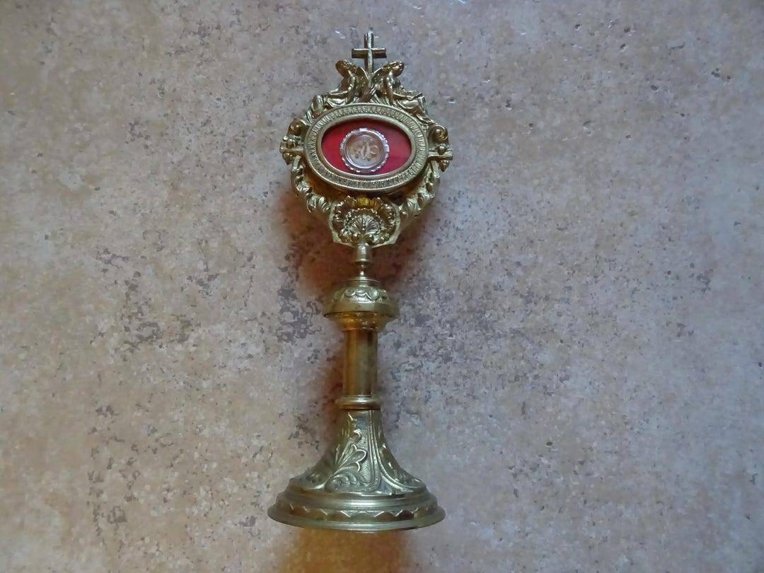 Religious Antique Catholic Relic Holder Reliquary With Inside Shrine ...